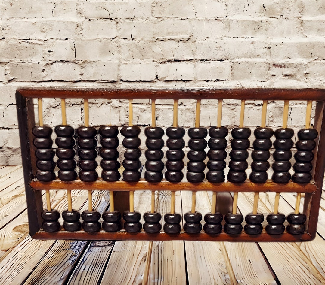 Antique Chinese Abacus Suanpan Arithmetic Chinese Mathematics Tool ...