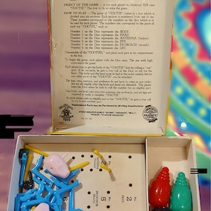 Vintage Board Game cootie by W.H. Schaper in the ORIGINAL Box ...