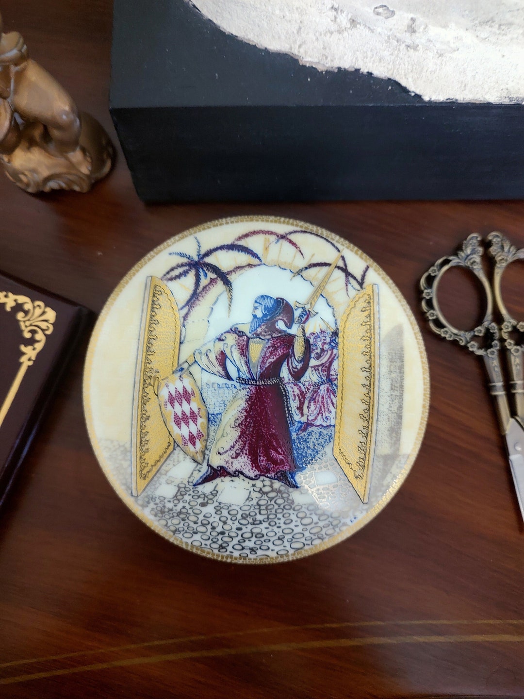 Vintage Le Prince De Monaco Porcelain Trinket Box - Etsy