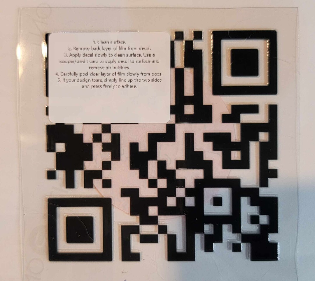 Fck You QR Code UV DTF Decal - Etsy Australia