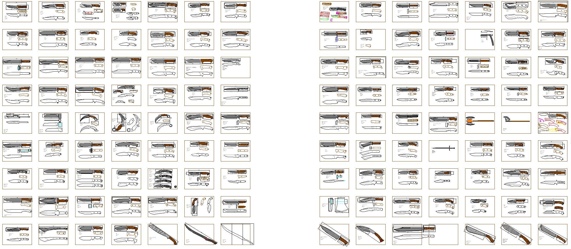 Collection of 200+ Unique Blade Craft Laser Cut Templates DXF DWG SVG ...