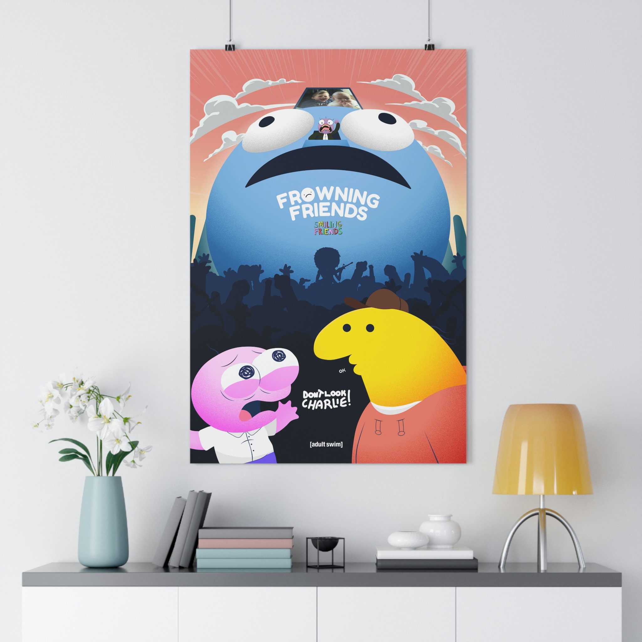 Smiling Friends Printed Poster Design Frowning Friends - Etsy