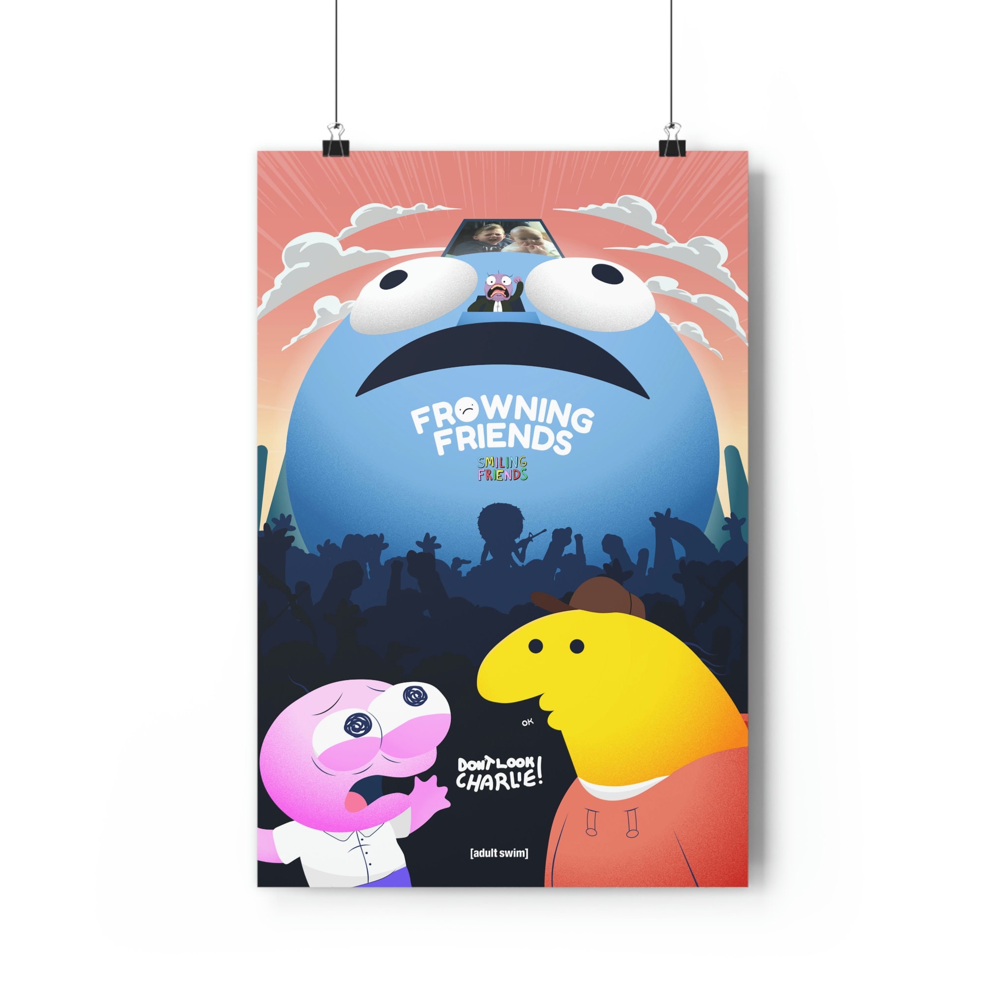 Smiling Friends Printed Poster Design Frowning Friends - Etsy