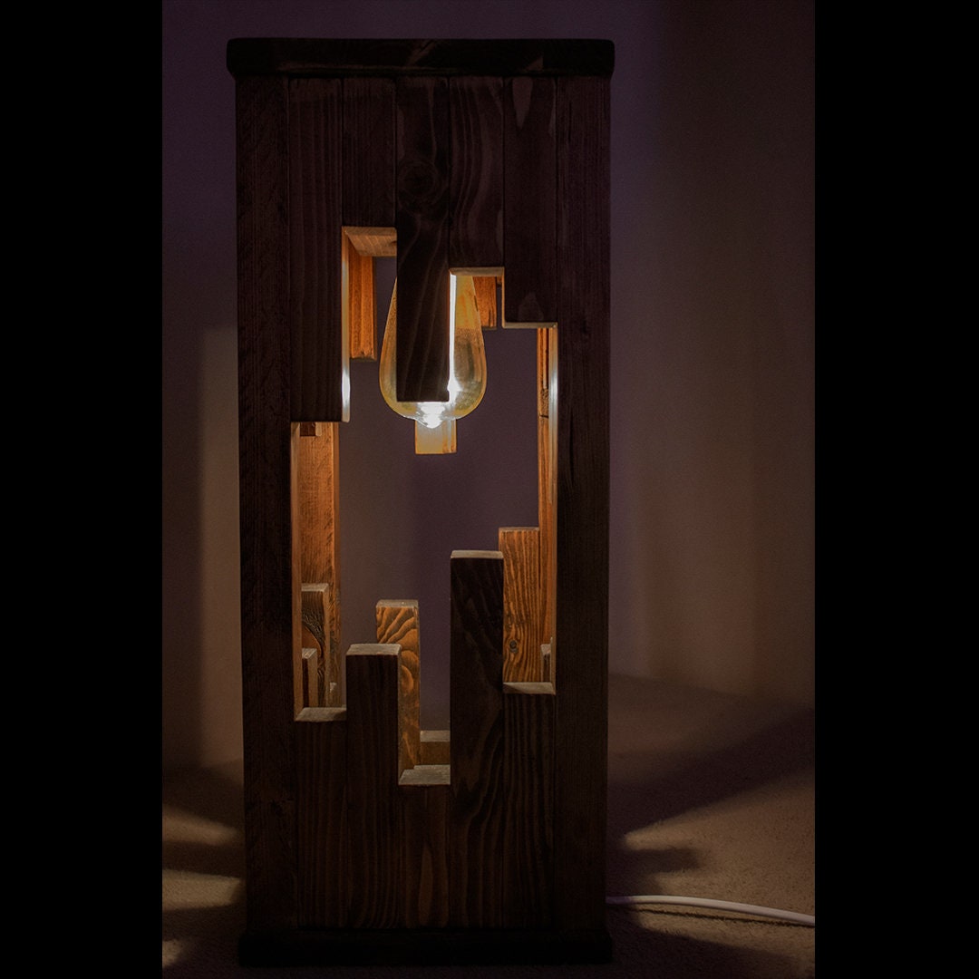 Decay wooden Lamp Custom Handmade Design Unique Gift - Etsy Finland