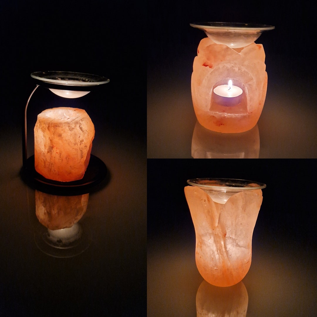 Himalayan Salt Wax Burner With a Wax Melt Pot - Etsy UK
