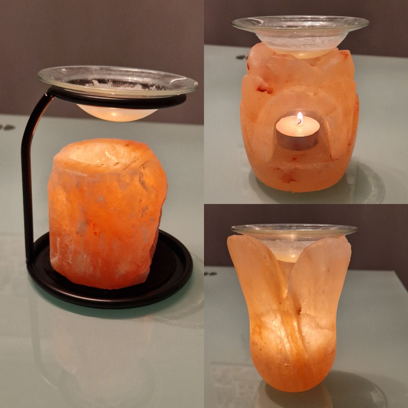 Himalayan Salt Wax Burner With a Wax Melt Pot - Etsy UK