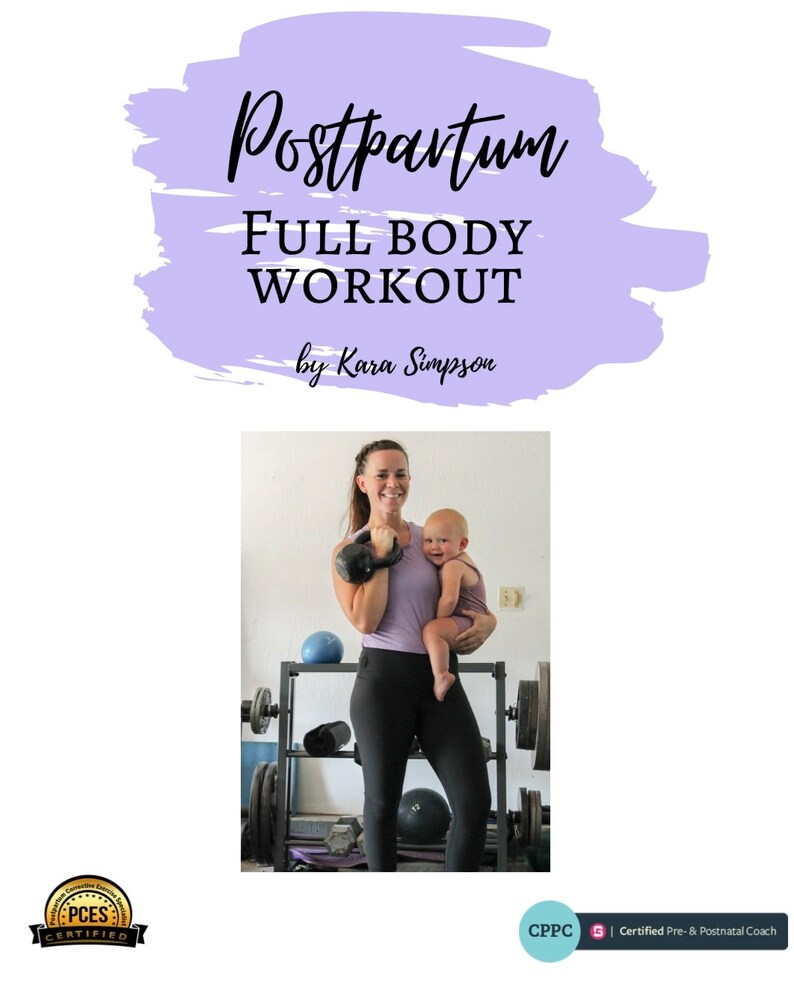 Postpartum Full Body Workout - Etsy