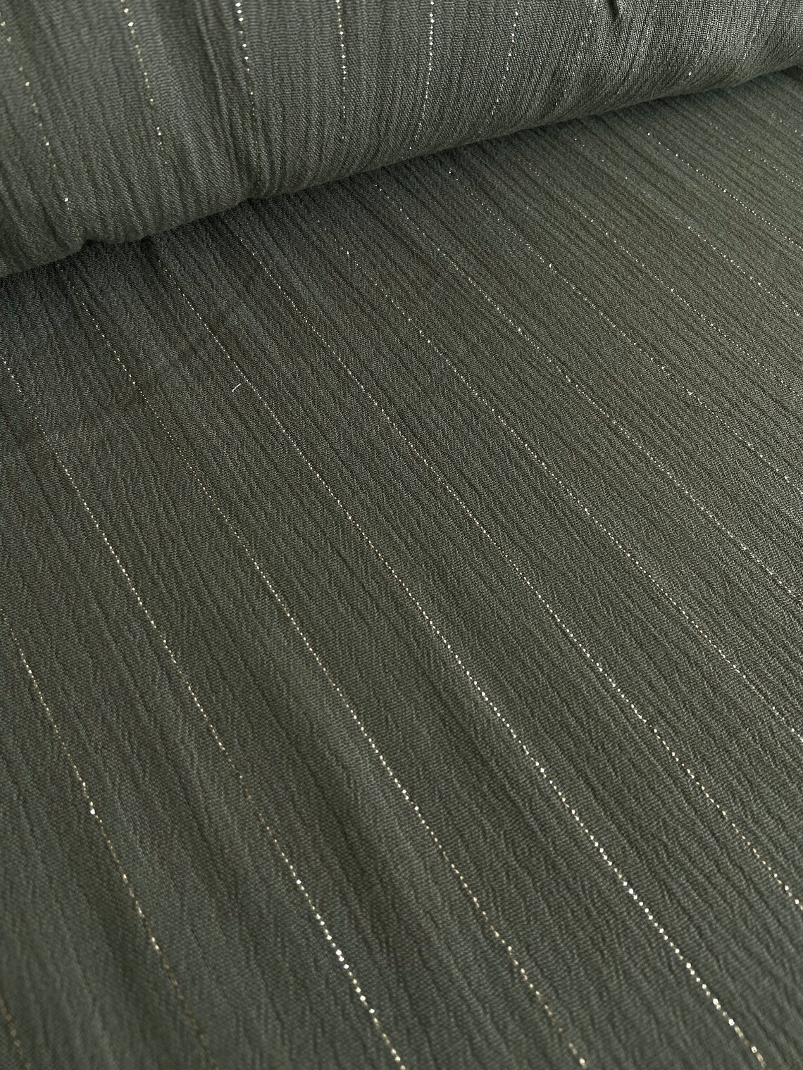 Viscose Fabric With Gold Lurex Thread Detail - Etsy