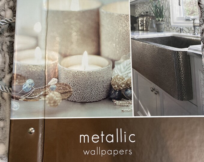 Wallpaper Sample Book/ Metallic / Scrapbooking/paper Crafting/junk ...