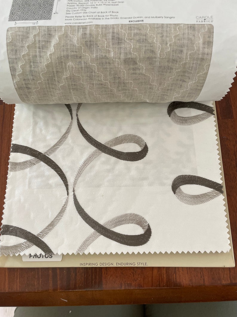 Carole Fabrics Reserve “sandalwood” Fabric Sample Book - Etsy