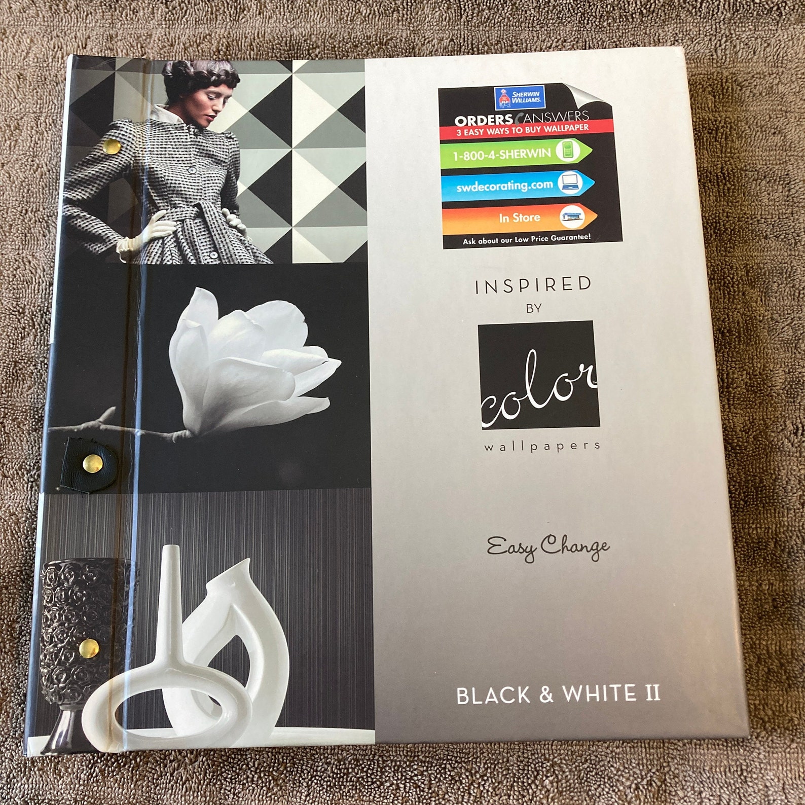 Wallpaper Sample Books inspired by Color Black and White 2 ...