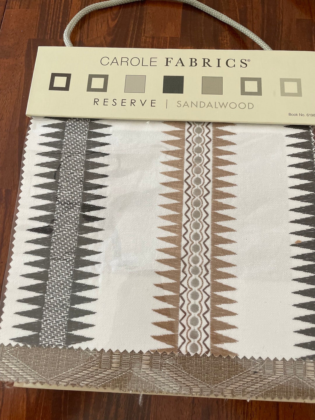 Carole Fabrics Reserve “sandalwood” Fabric Sample Book - Etsy