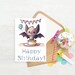 Bat Birthday Card | Instant Download, Kids Birthday Card, Bat Printable ...