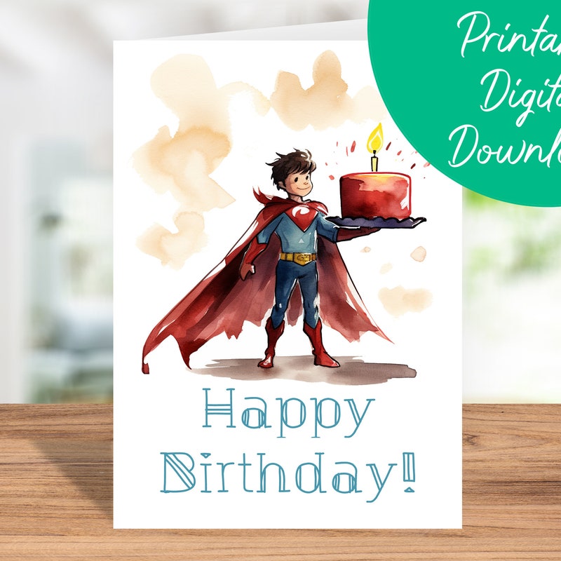 Superhero Cards - Etsy