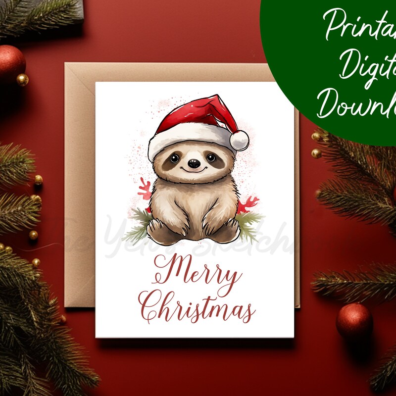 Sloth Christmas - Etsy