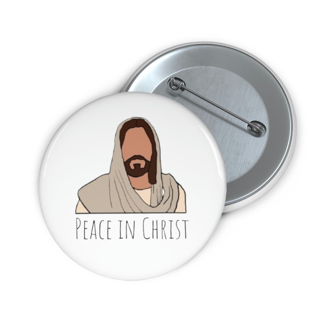 Peace in Christ Buttons - Etsy
