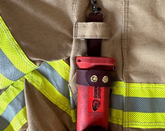 Firefighter Inverted Leather Flashlight Holder - Etsy