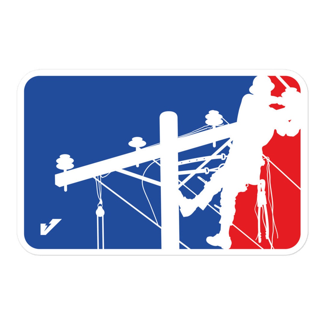 480V Major League Lineman Stickers, Hard Hat Sticker, Tool Box & Water ...