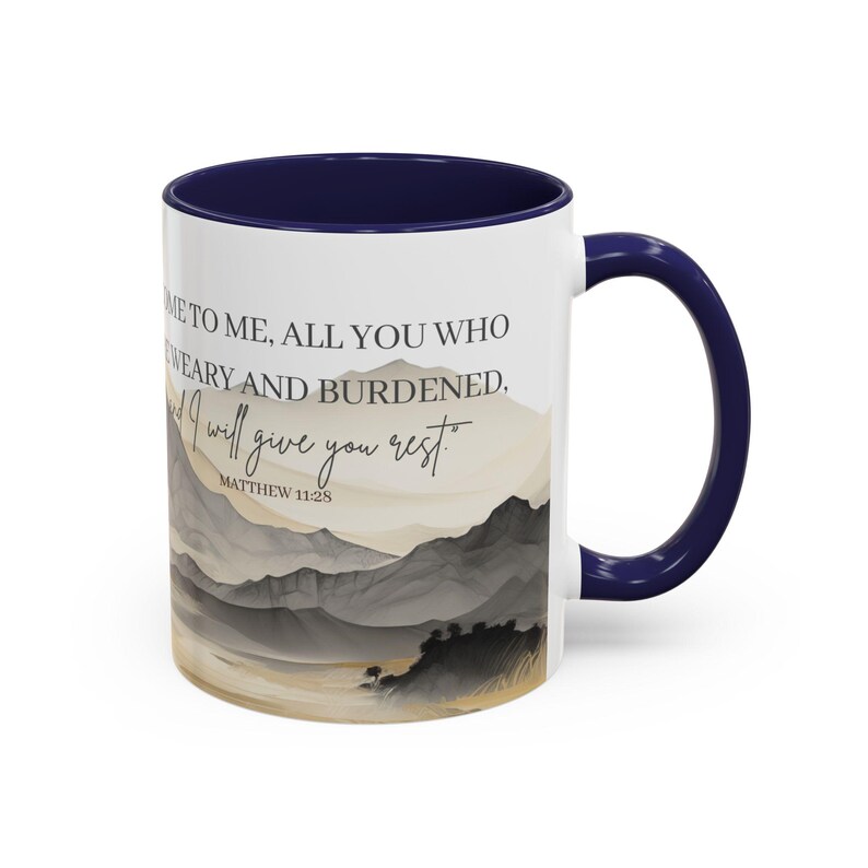 Come to Me Matthew 11:28 Coffee Mug | Bible Verse Encouragement | 11oz ...