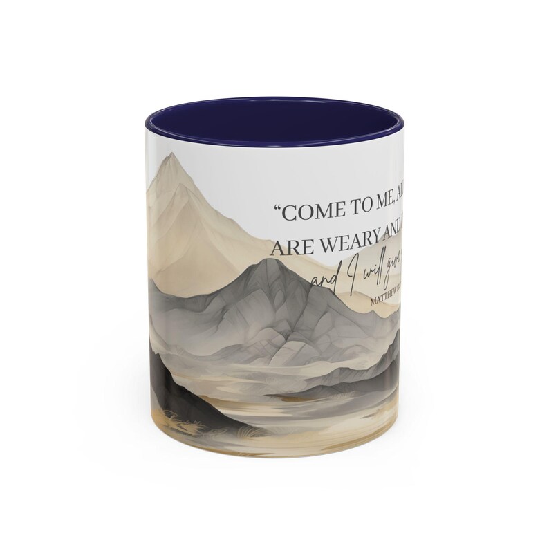 Come to Me Matthew 11:28 Coffee Mug | Bible Verse Encouragement | 11oz ...