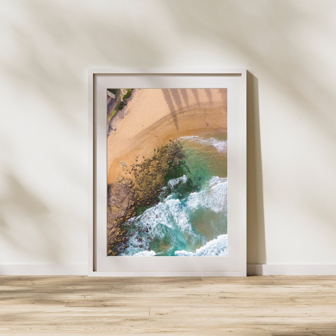 Instant Download Beach Aerial ocean Printable Coastal Decor Digital ...