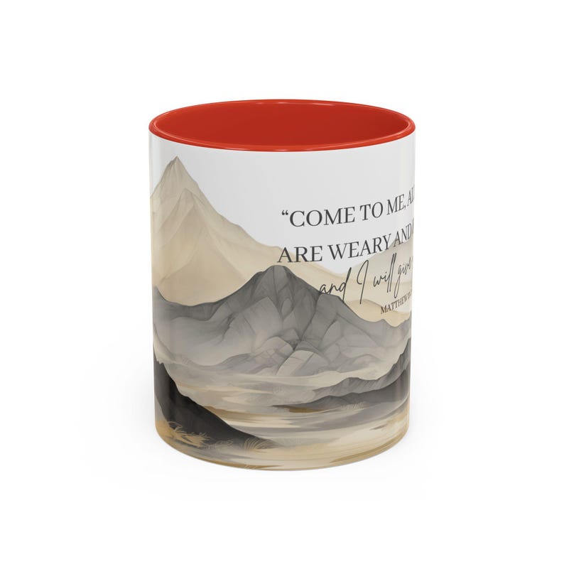 Come to Me Matthew 11:28 Coffee Mug | Bible Verse Encouragement | 11oz ...