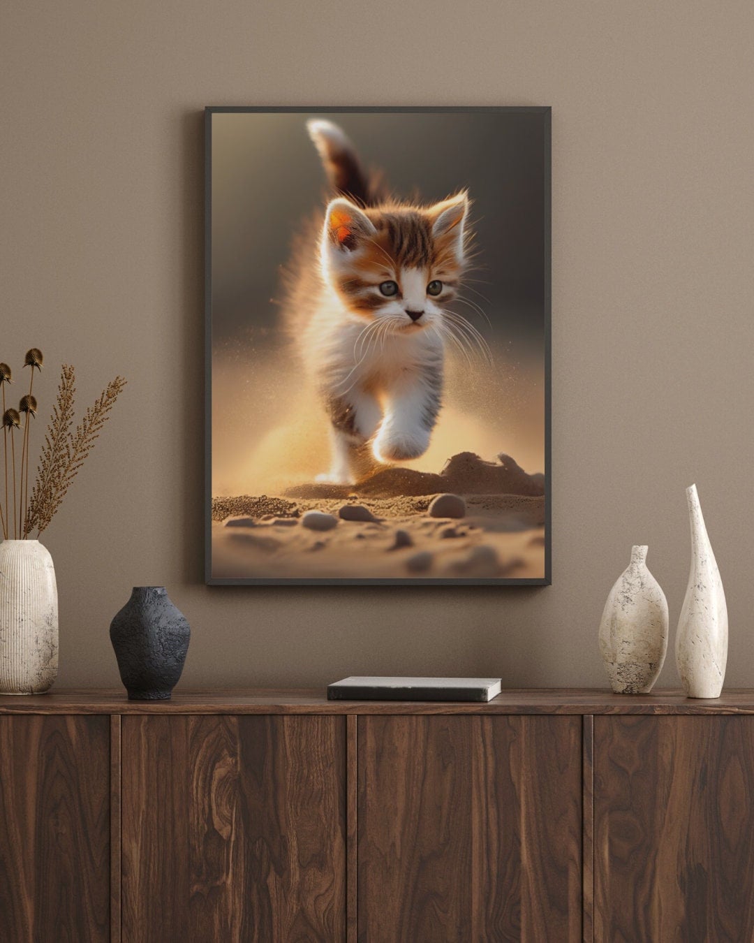 Cat Walk Wall Art, Every Journey Needs a First Step, Motivation, Wall ...