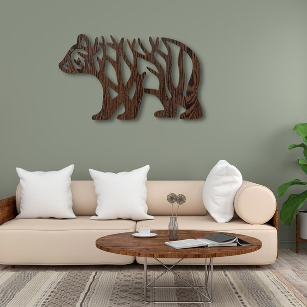 Modern Art Bear - Etsy