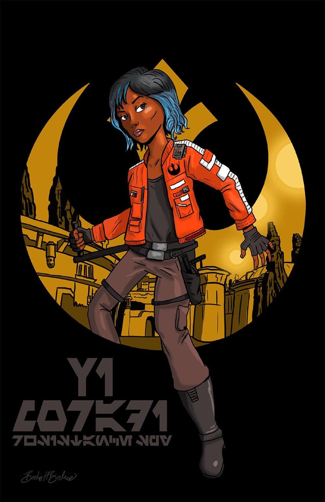 Art Print: Vi Moradi (star Wars Galaxy's Edge) - Etsy