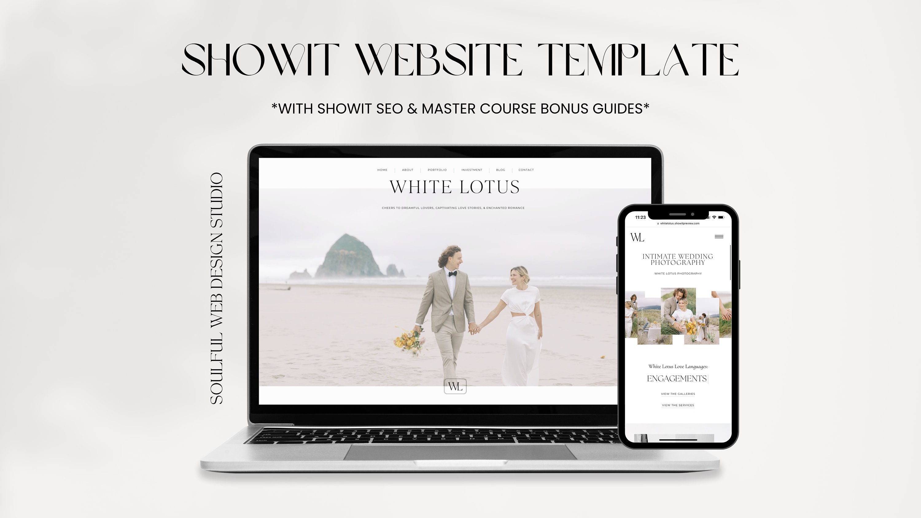 White Lotus | Showit Website Template Photographer | Showit Templates ...