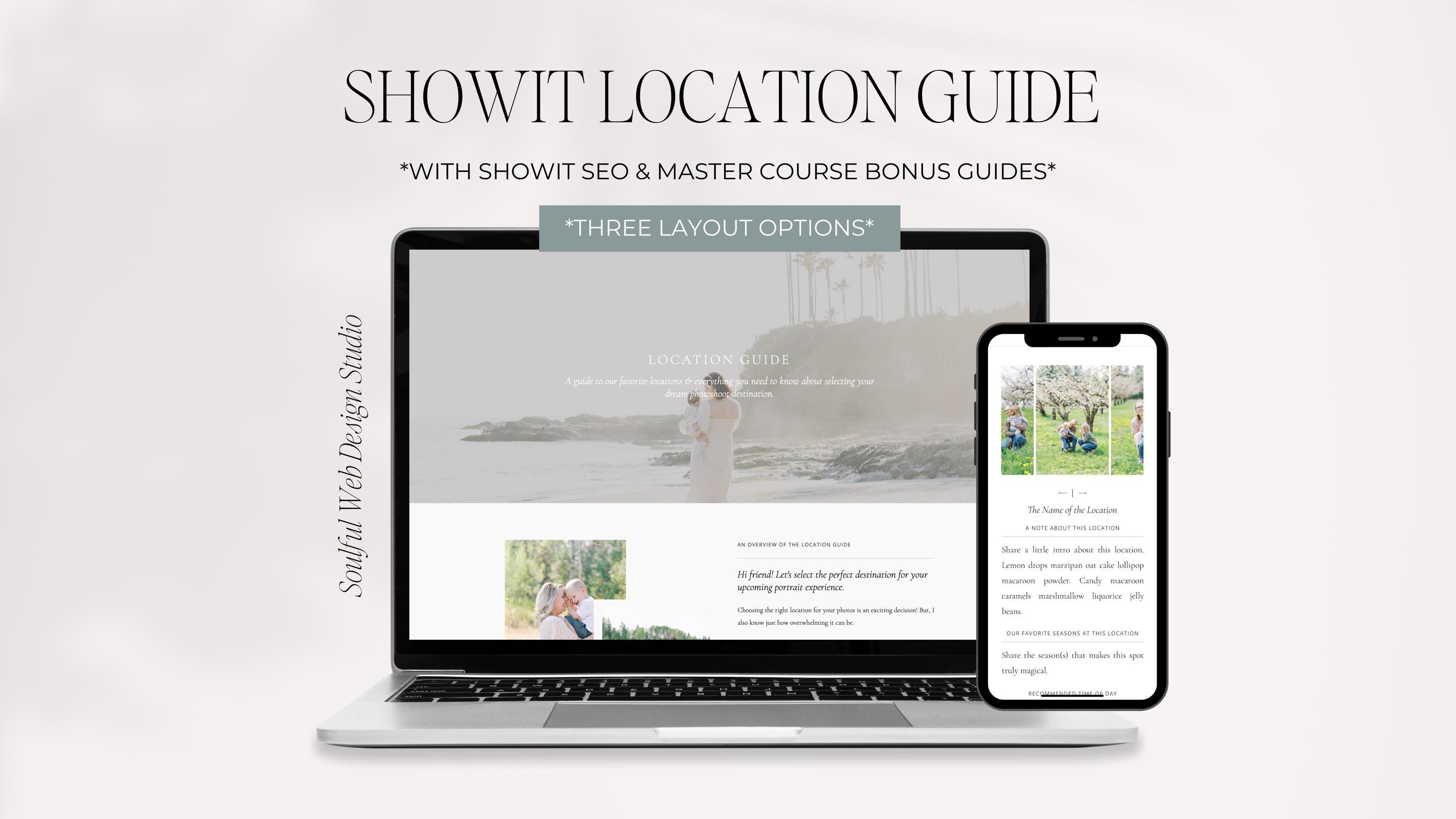 Showit Location Guide | Showit Template for Photographers | Photography ...