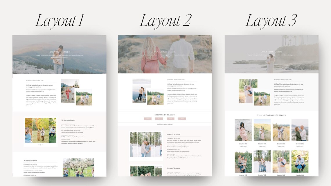 Showit Location Guide | Showit Template for Photographers | Photography ...