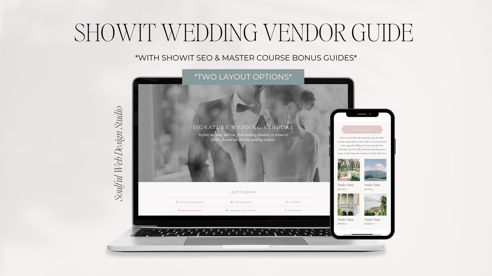 Showit Wedding Vendor Guide | Wedding Vendor Recommendations | Showit Wedding Vendor Template ...