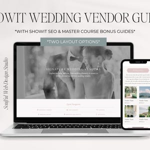 Showit Wedding Vendor Guide | Wedding Vendor Recommendations | Showit Wedding Vendor Template ...