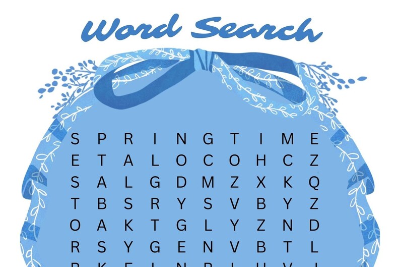 Easter Word Search - Instant Download - Etsy
