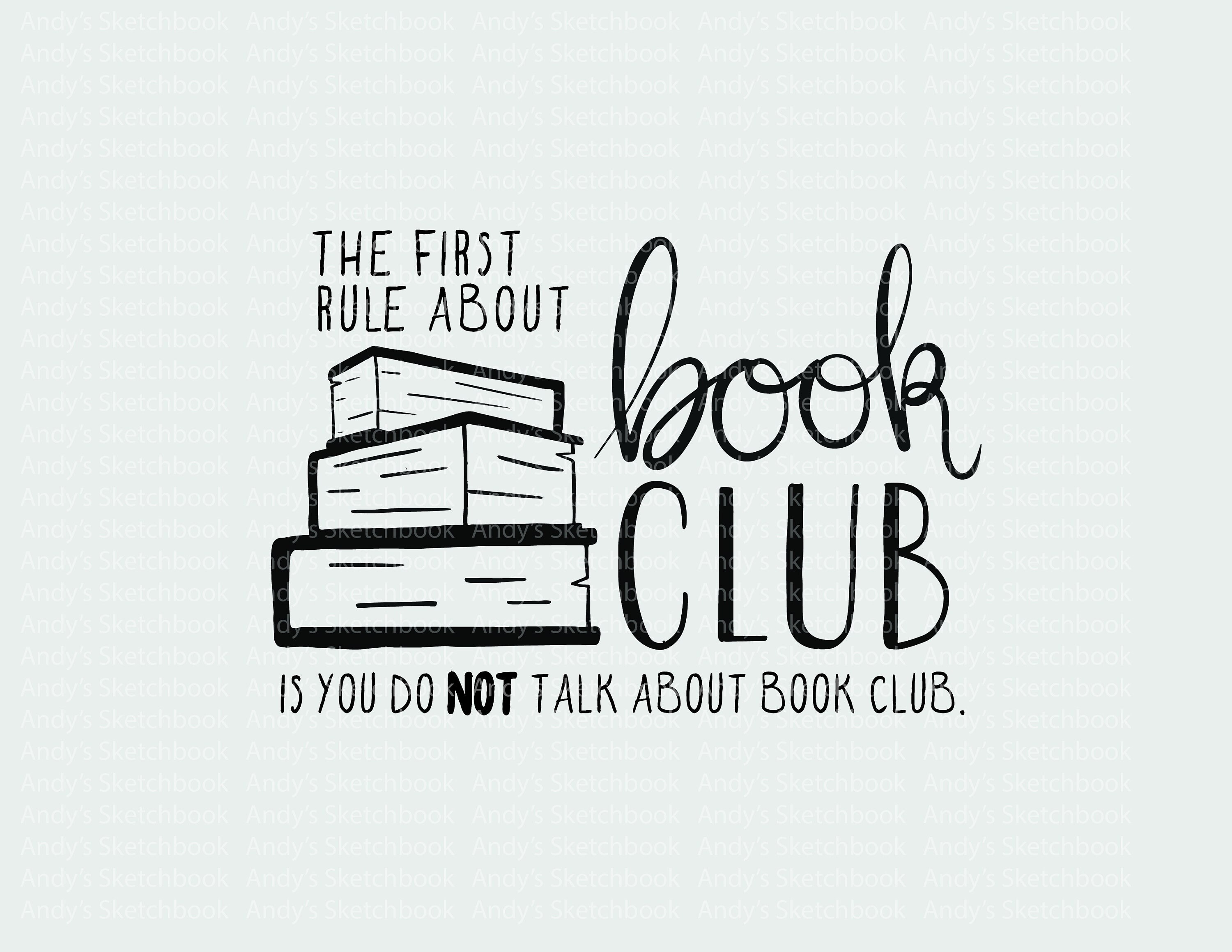 Book Club, First Rule is You Don't Talk About Book Club, Funny Tshirt ...