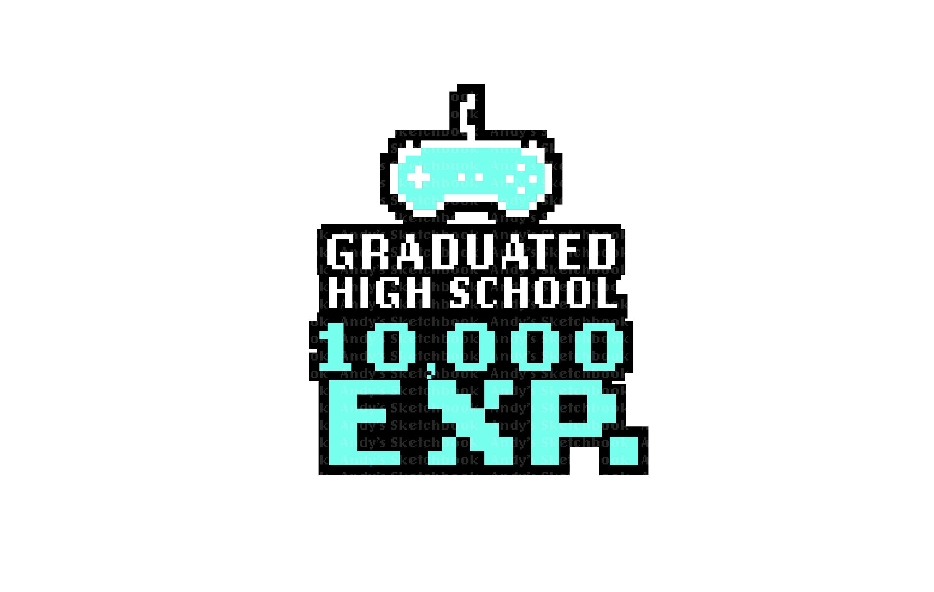 High School Graduation Video Game SVG, Nerdy Clip Art for Tshirt ...