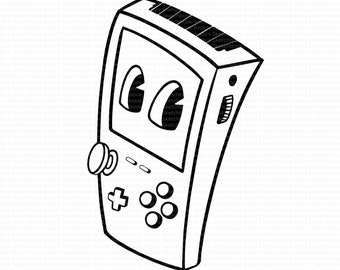 Handheld Game Console Svg - Etsy