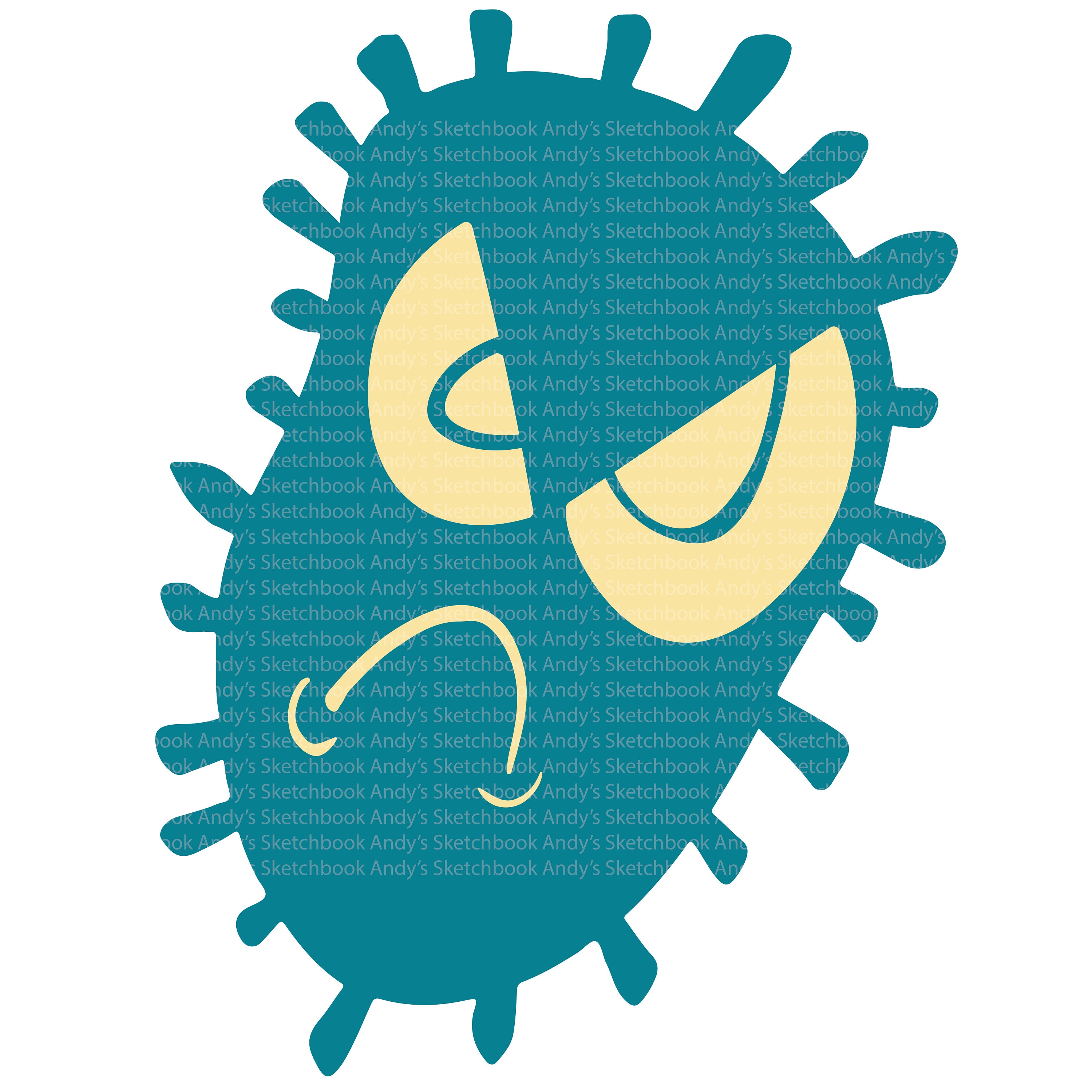 Virus Cartoon SVG Graphics, Germs With Faces - Etsy