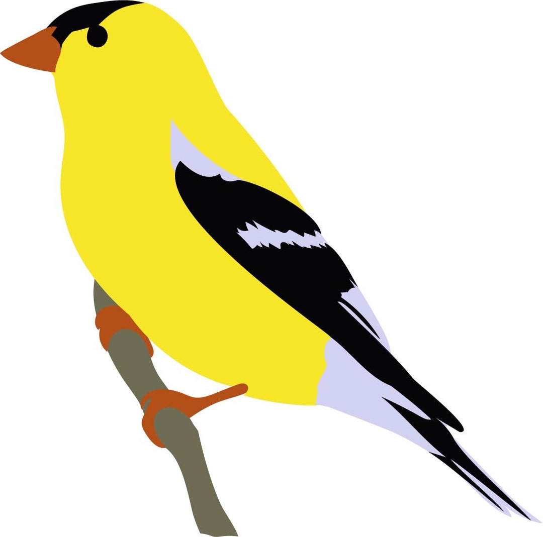 Goldfinch, Bird Clipart, Bird Clip Art, Bird Svg, Animal Svg, Digital ...