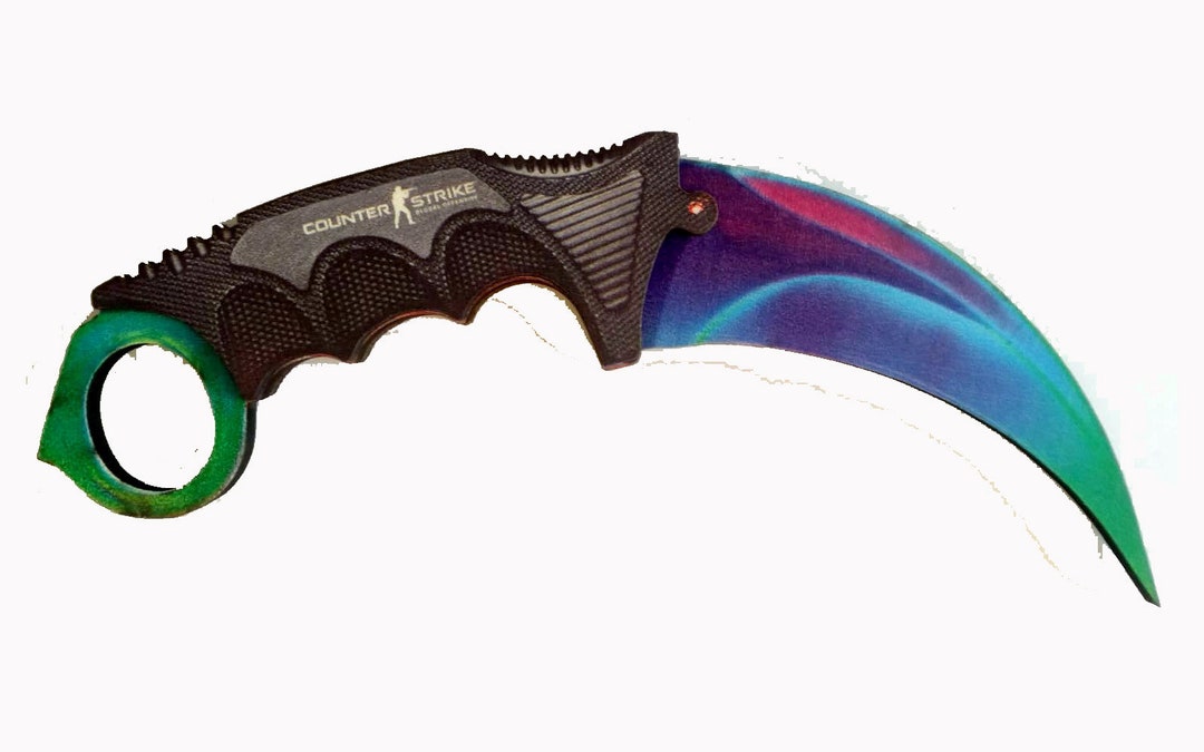CS GO Skinned Karambit Woodden Toy, Gamer Decor, Gift for Him, 20cm - Etsy