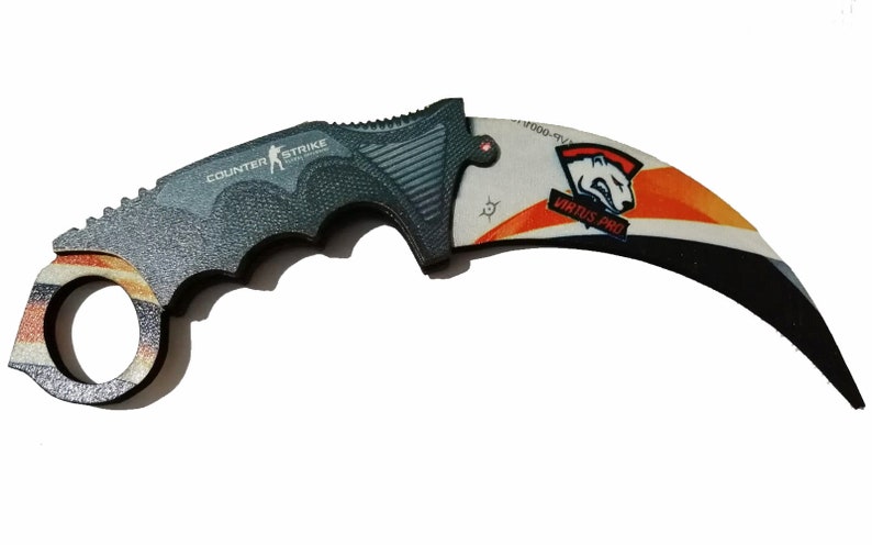 CS GO Skinned Karambit Woodden Toy, Gamer Decor, Gift for Him, 20cm - Etsy