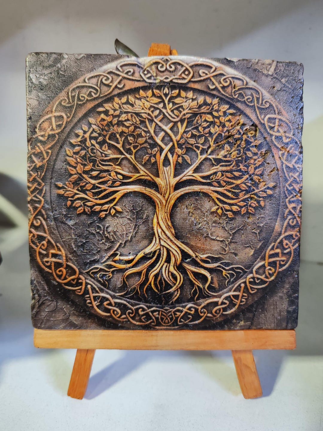 High Quality Stone Print Tree of Life Table Decor, Office Decor - Etsy