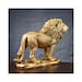 Large Lion Sculpture, Gold Lion King Sculpture - Etsy