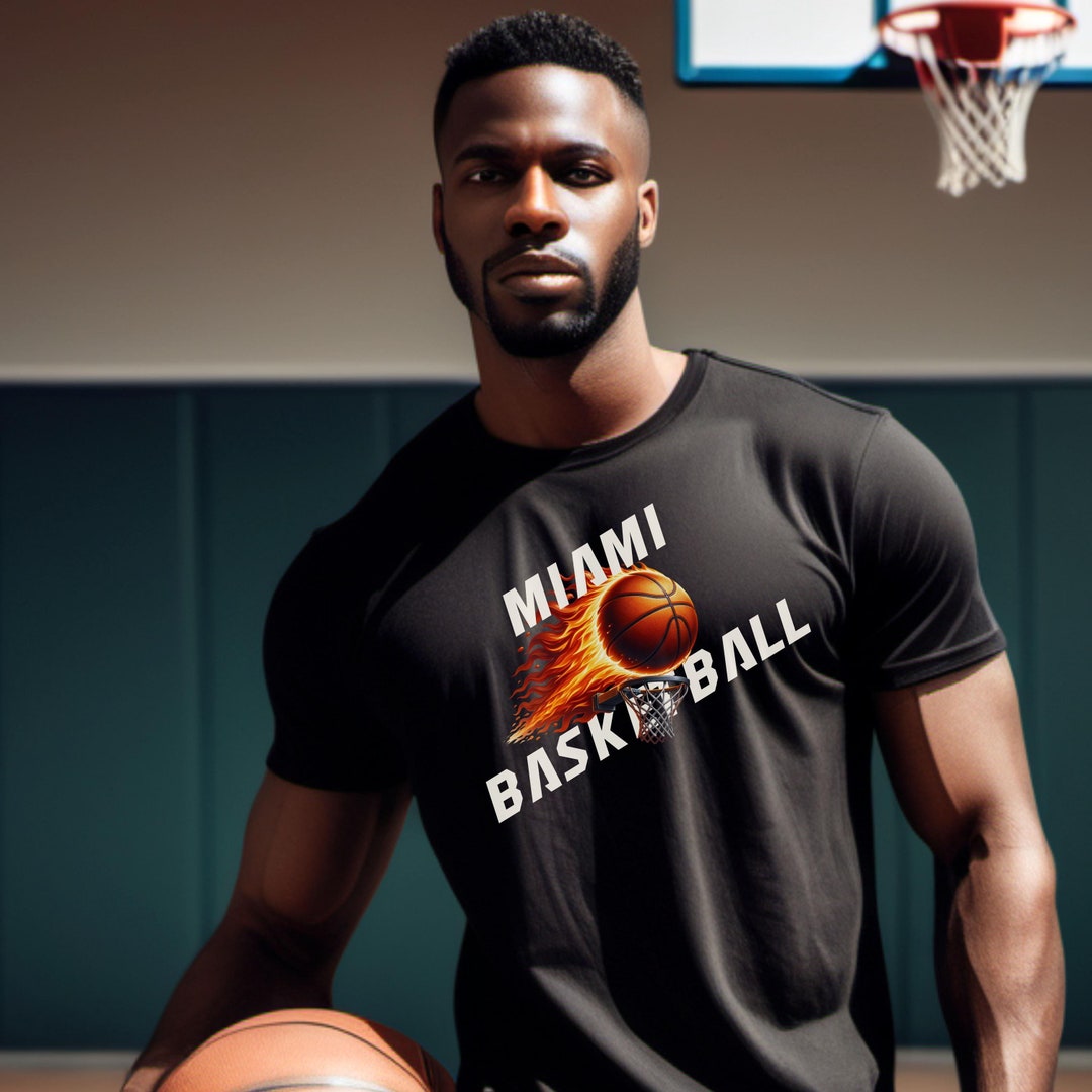 Basketball Tee, Miami Professional Team, Florida Sports Fan Shirt, Team ...