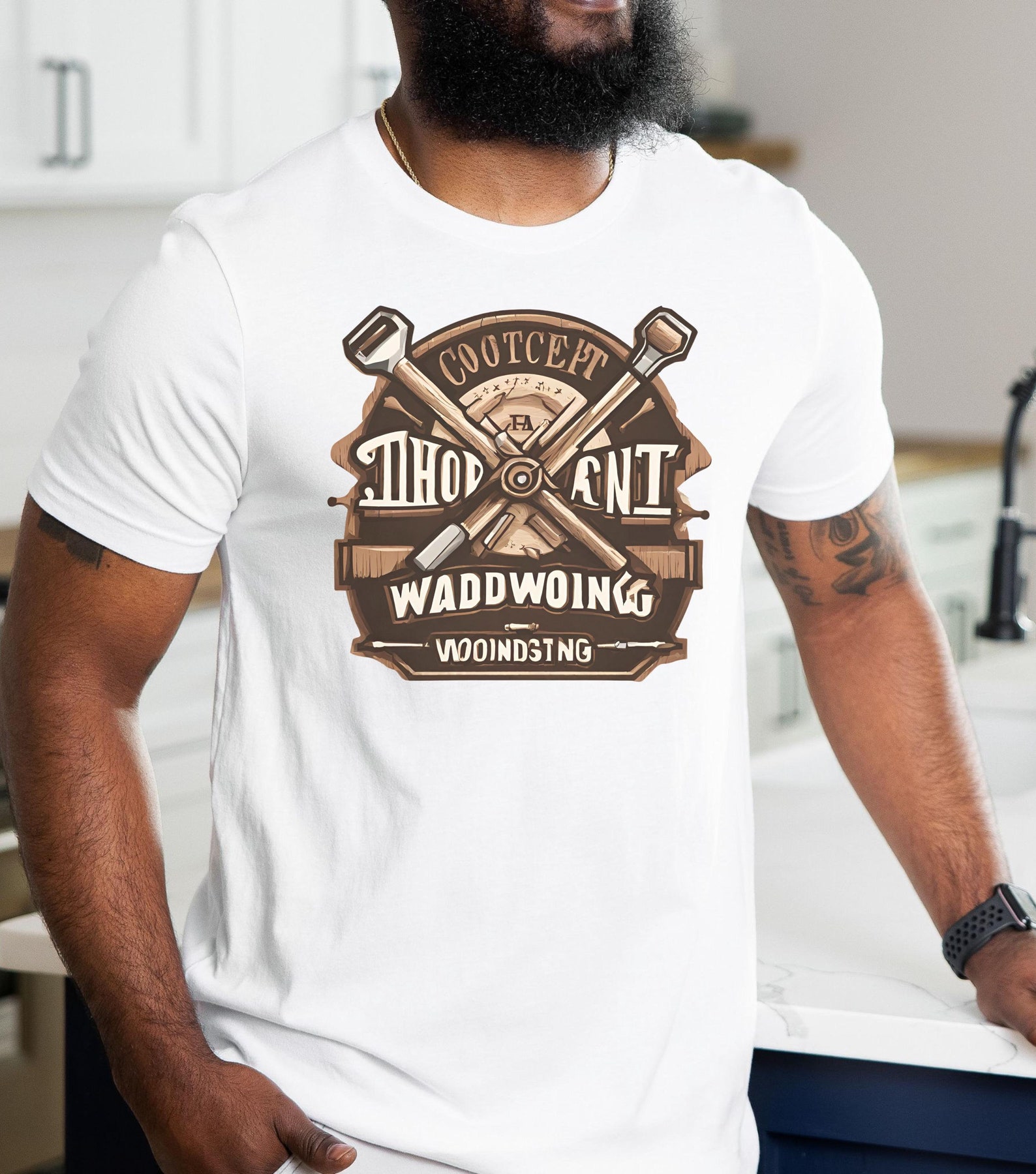 Unique Abstract Woodworking Logo - Woodworkers Shirts - Woodworking ...
