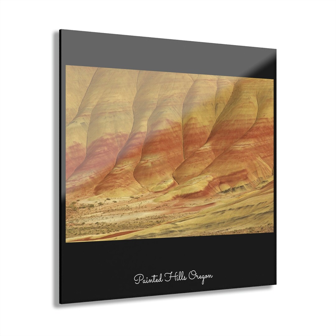 Oregon Painted Hills Acrylic Fine Art Print: Close-up Perspective - Etsy