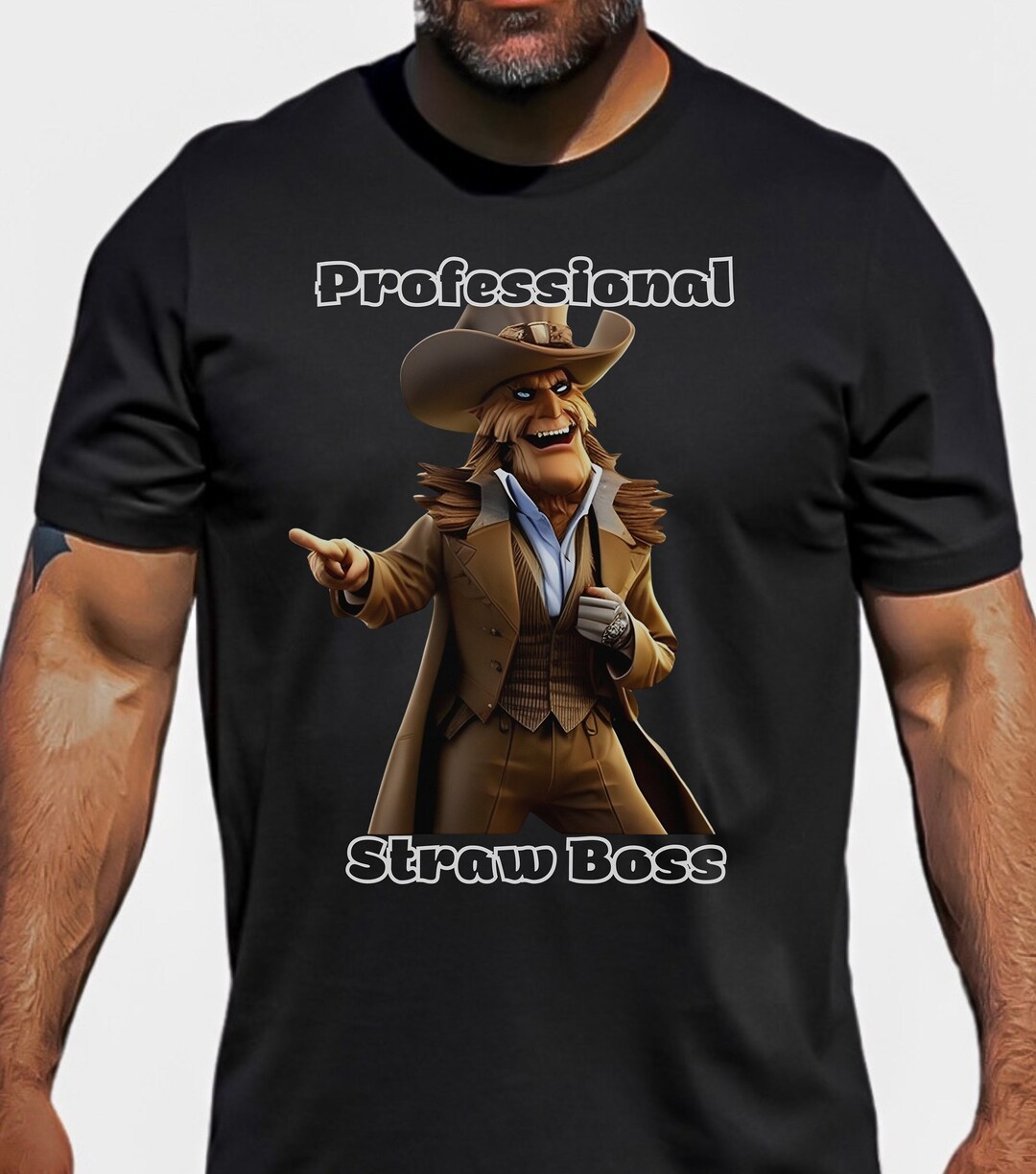 Professional Straw Boss Shirt-dad and Husband Gifts. Bossy Guy Humorous ...