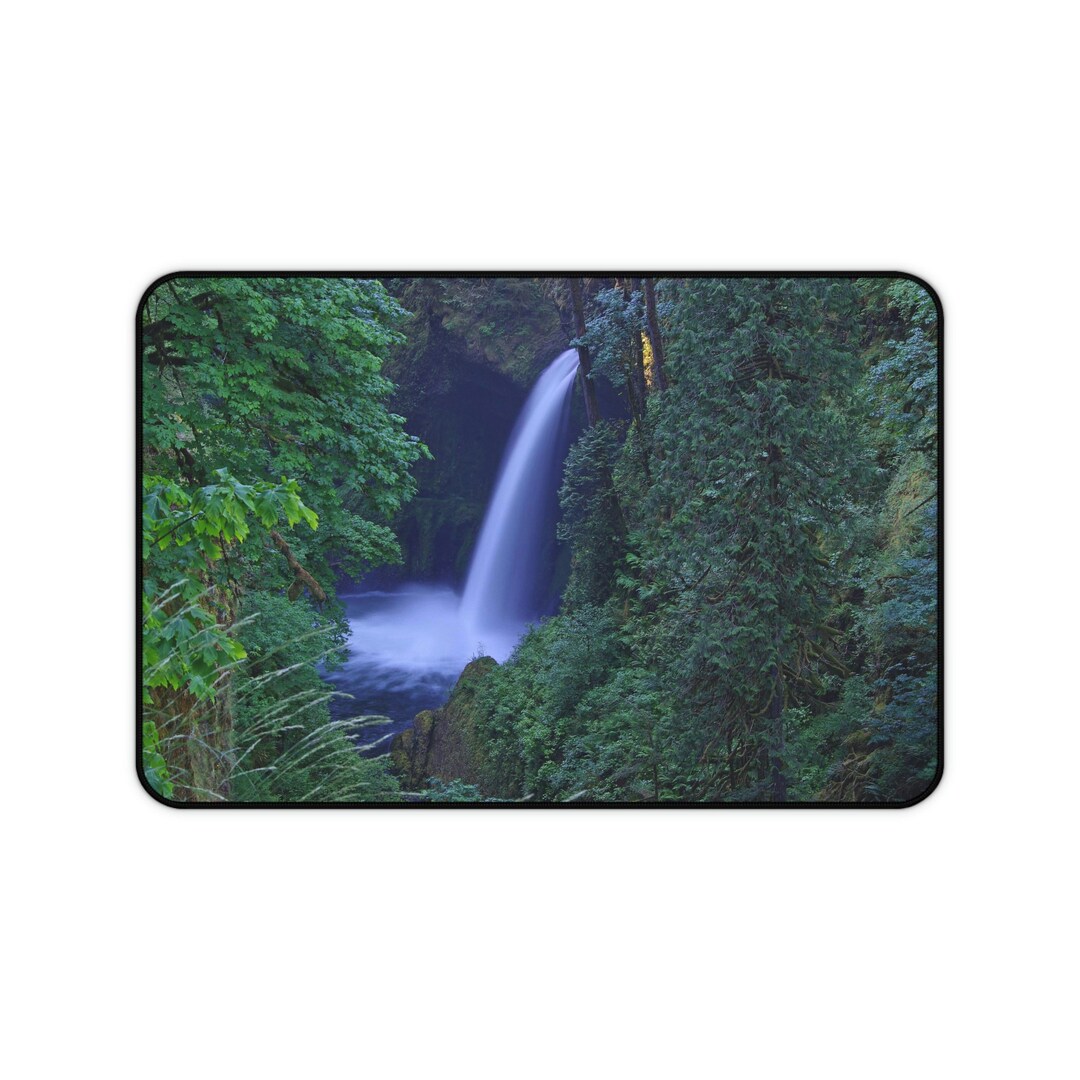 Metlako Falls Desk Mat - Eagle Creek Trail Waterfalls - Columbia River ...