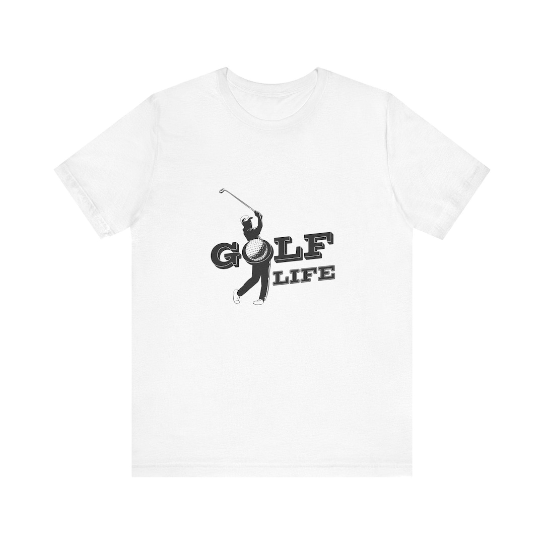 Golf Life Logo Graphic Tee - Golf Swing Players T Shirt - Golfing ...